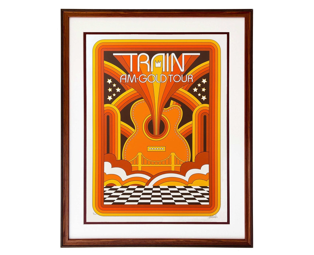 Train AM Gold Poster Signed and Numbered Artist Print - Etsy