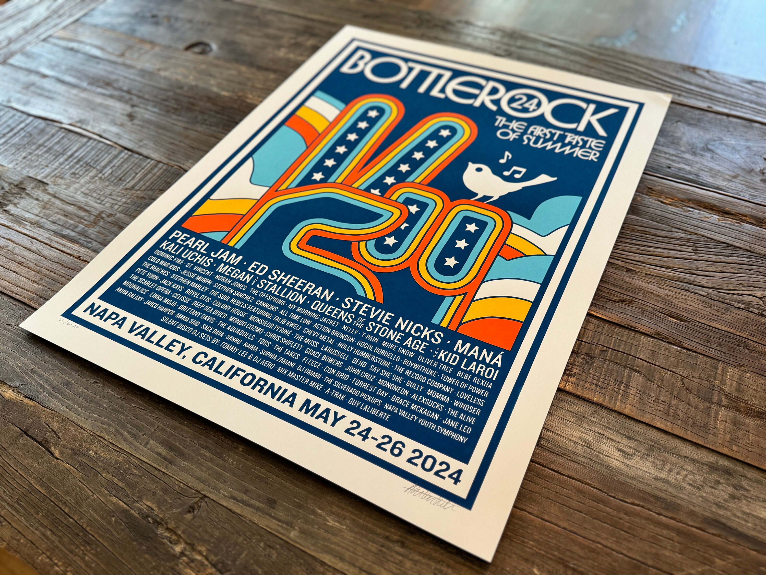 Artist Signed 2024 Bottlerock Poster - Etsy