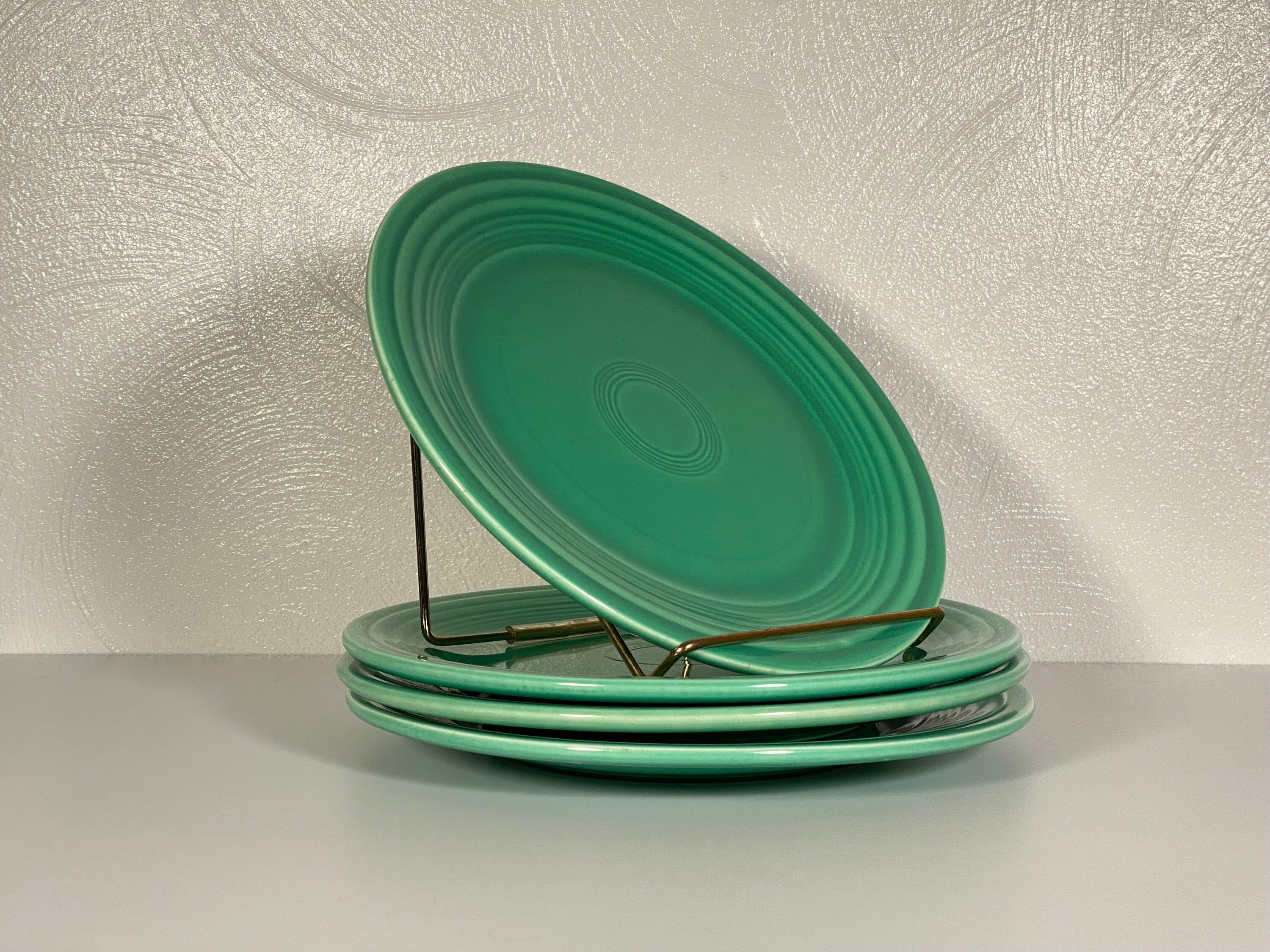 Fiestaware Green Luncheon Plates Set of 4 - Etsy