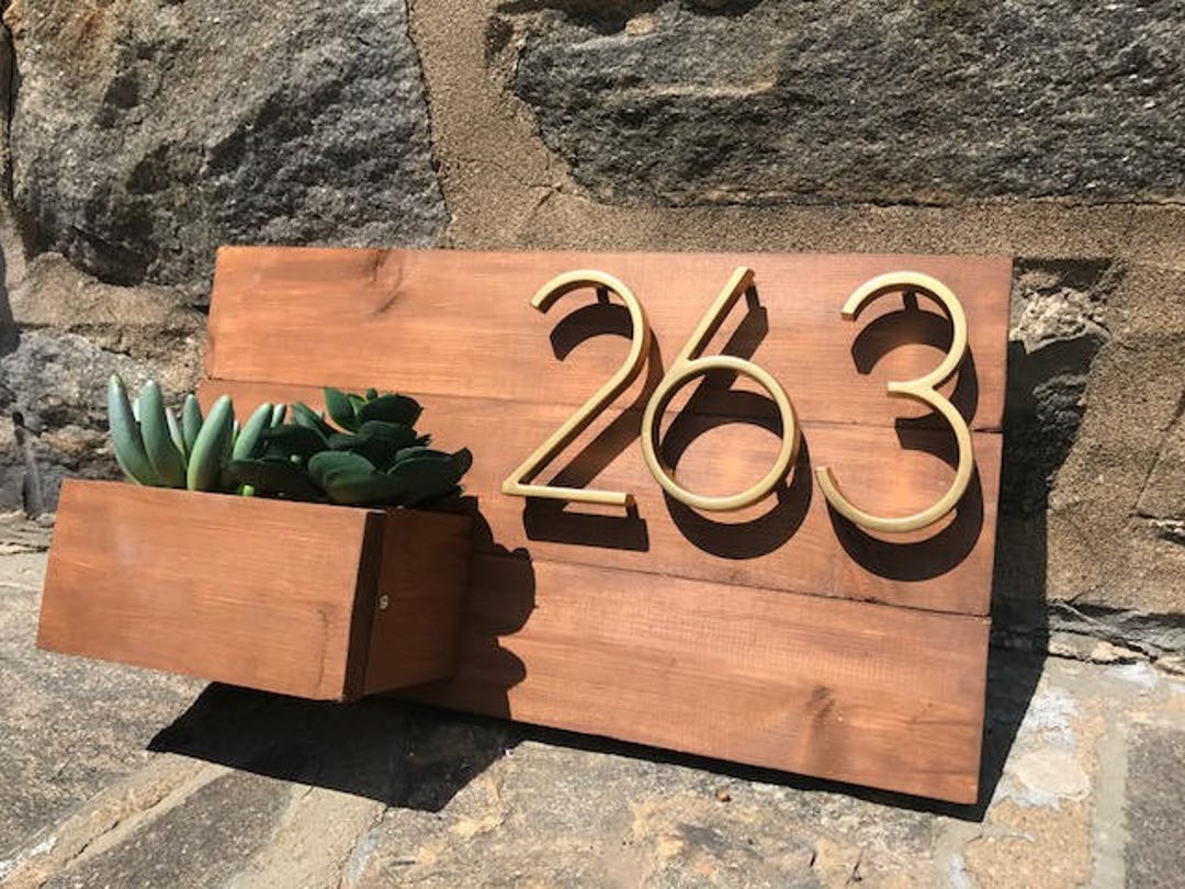 Rustic House Numbers - Etsy
