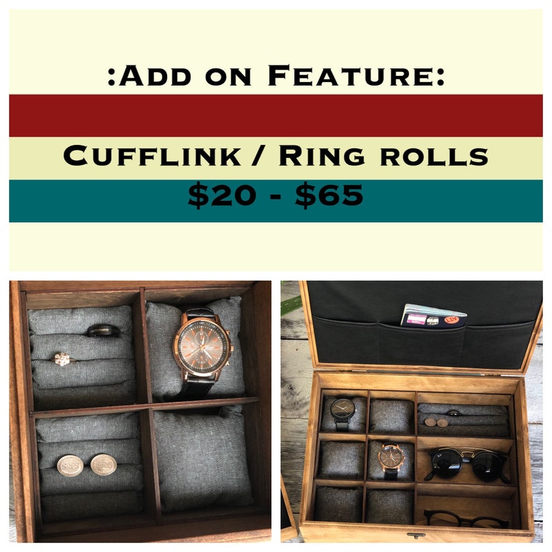 Small Cufflink Storage Box - Etsy