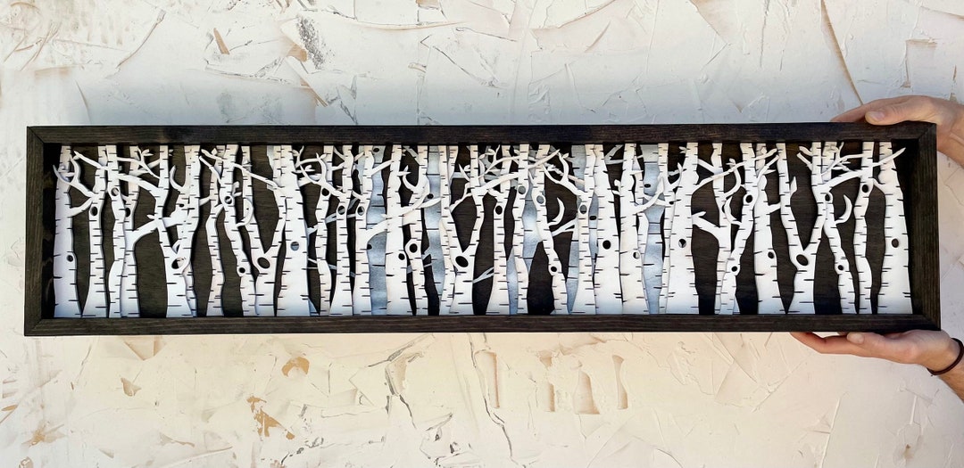 Mantle Sign - Mantle Decor - Forest - 3D Forest Art - Tree Wall Art ...