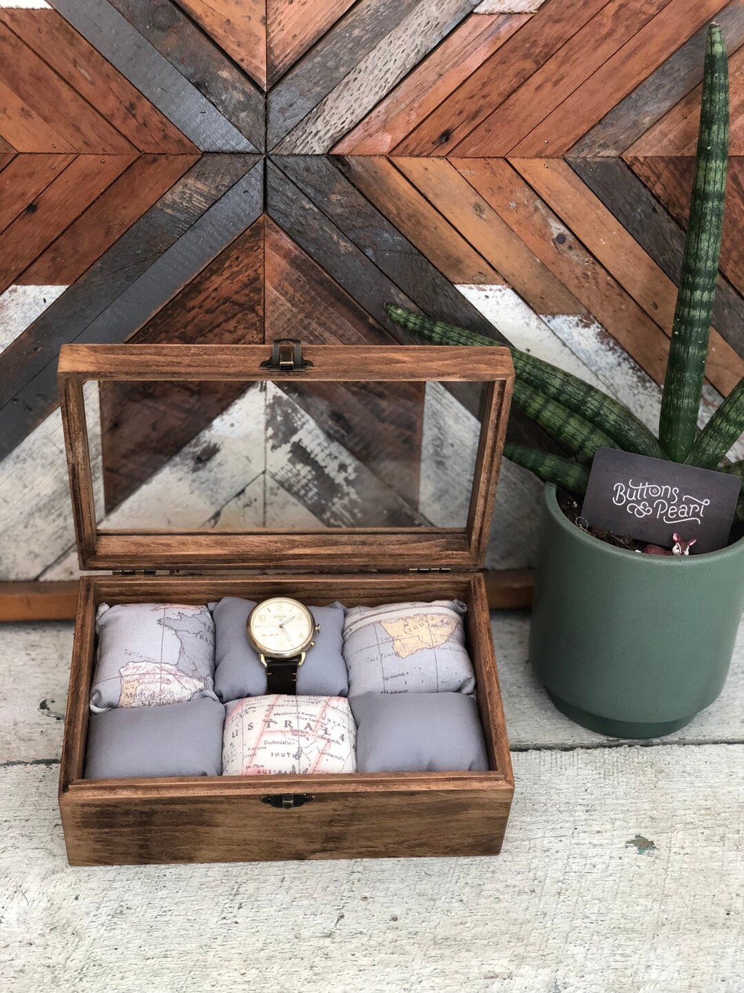 Sale - Glass Top - Watch Box - Watch Case - No Compartments - Watch ...