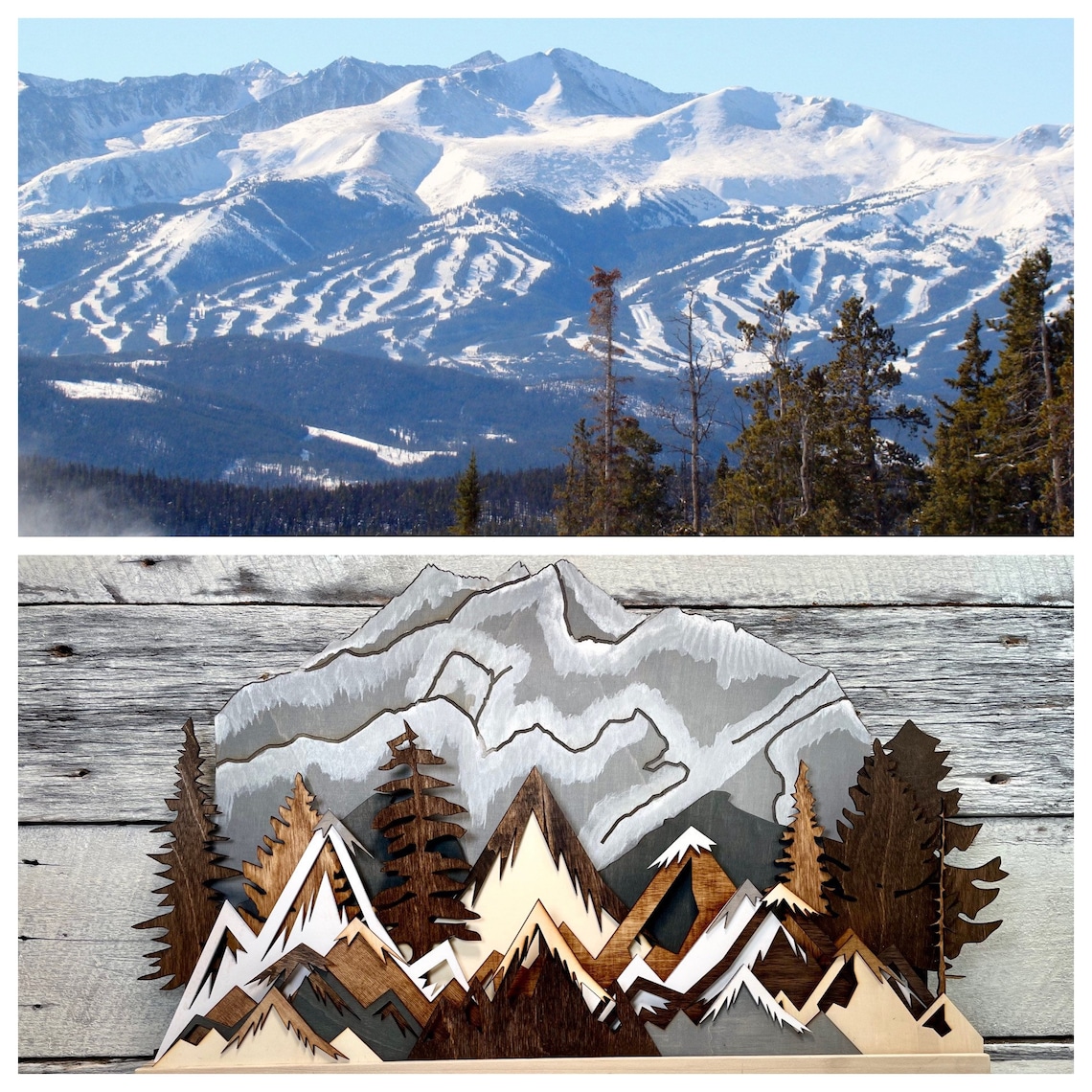 Mantle Sign Custom Mountain Mantle Decor Forest 3D - Etsy