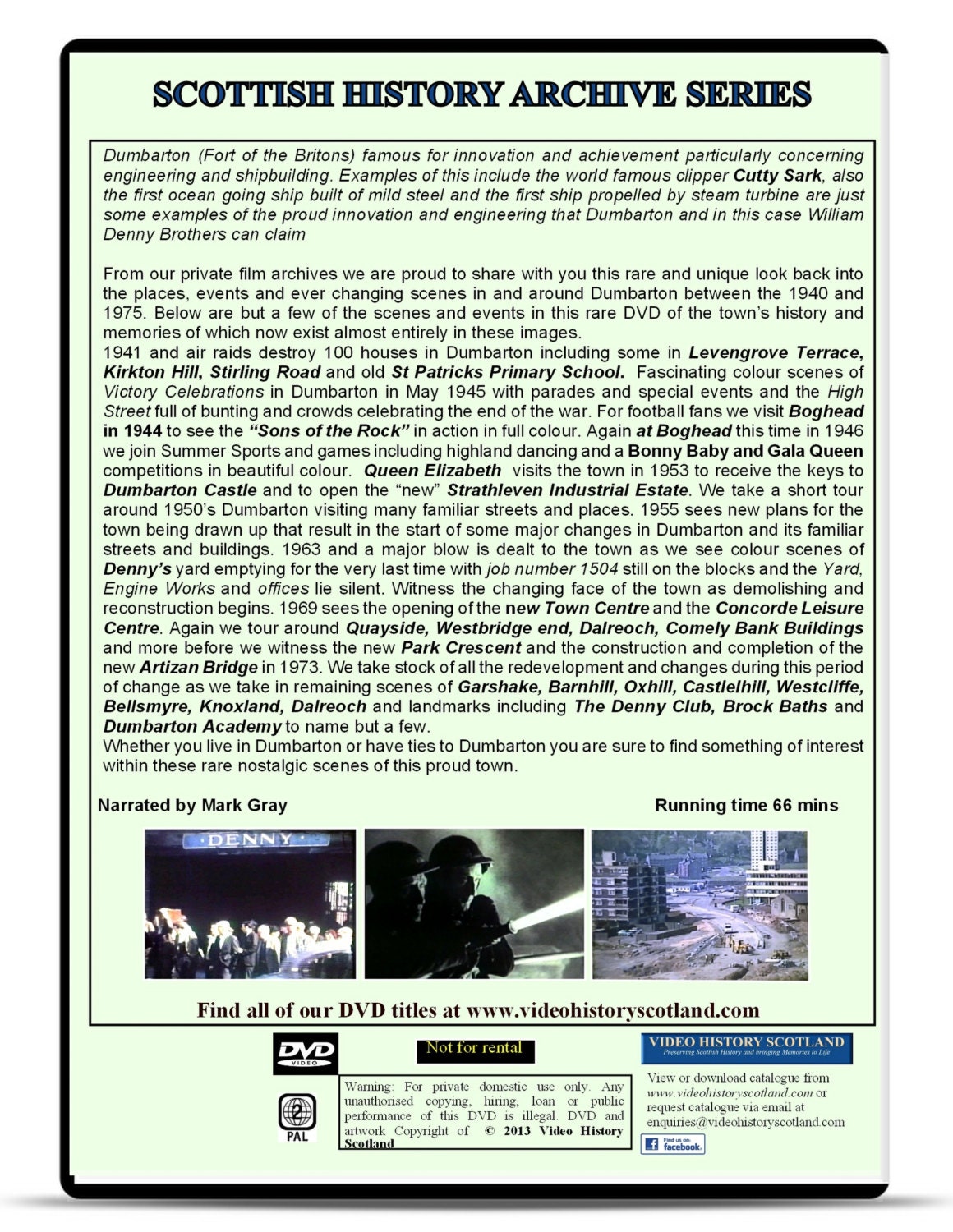 DVD Memories of Dumbarton 1940 - 1975 - Etsy