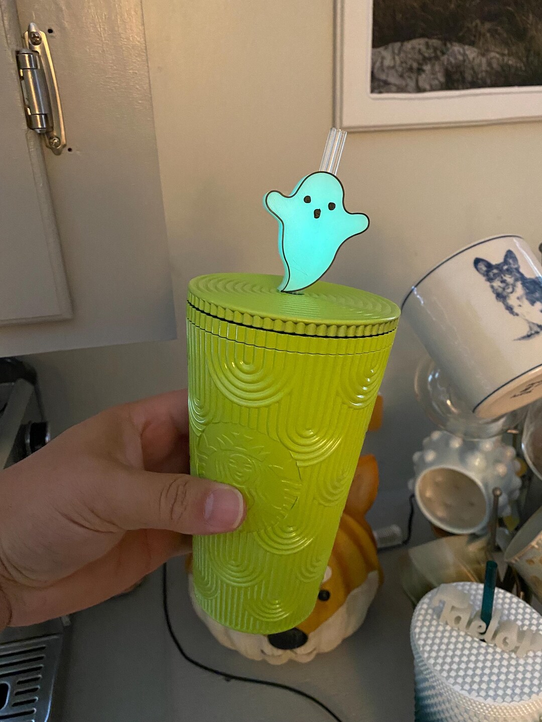 Ghost Straw Toppers | 3D Printed for 8.5mm STANDARD Straws Only - NOT ...