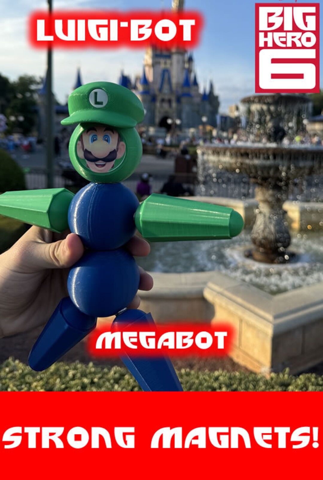 Luigi Megabot Full Size Toy / Prop 14 Magnets - Etsy