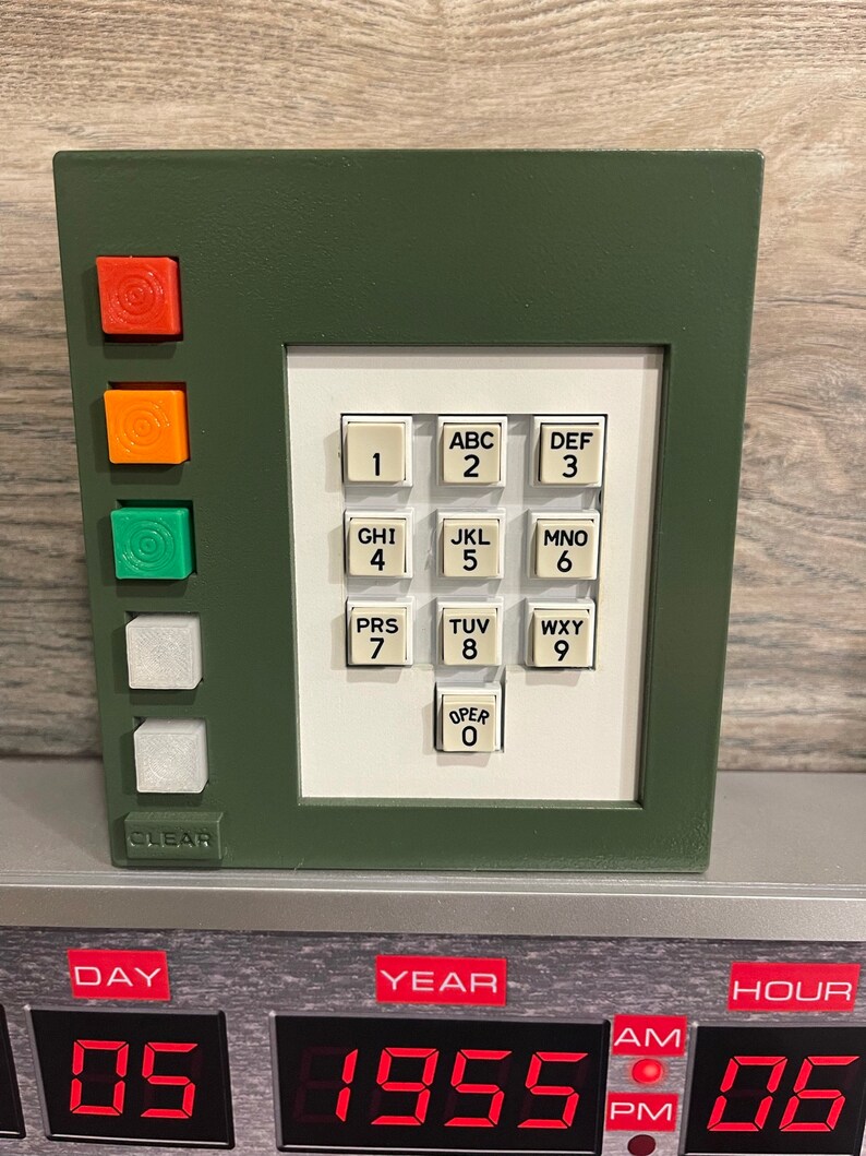 Delorean Time Circuits Keypad back to the Future - Etsy