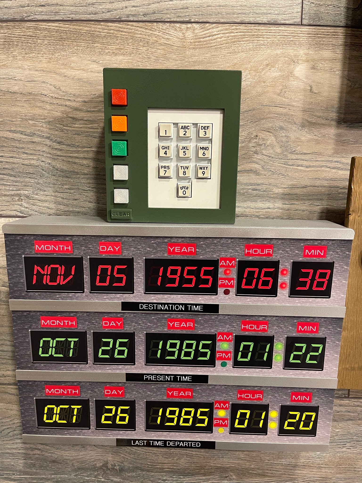Delorean Time Circuits Keypad back to the Future - Etsy