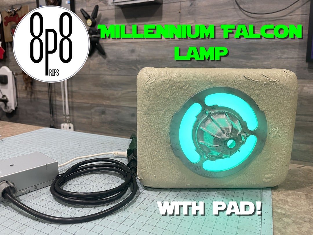 Star Wars Millennium Falcon LAMP With Pad Change to Any Color - Etsy
