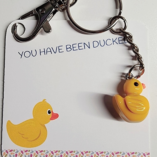 Duck Keychain - Etsy
