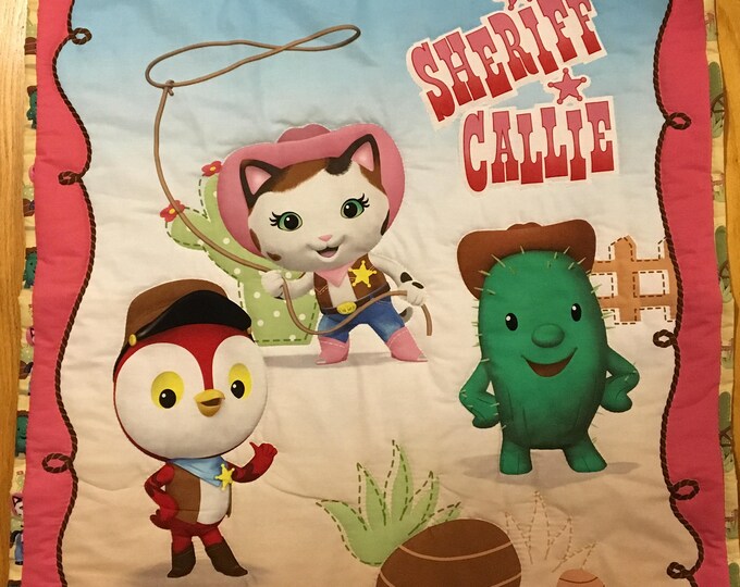 Baby Quilt/baby Quilt Panel/sheriff Callie Quilt/baby Girl Quilt ...