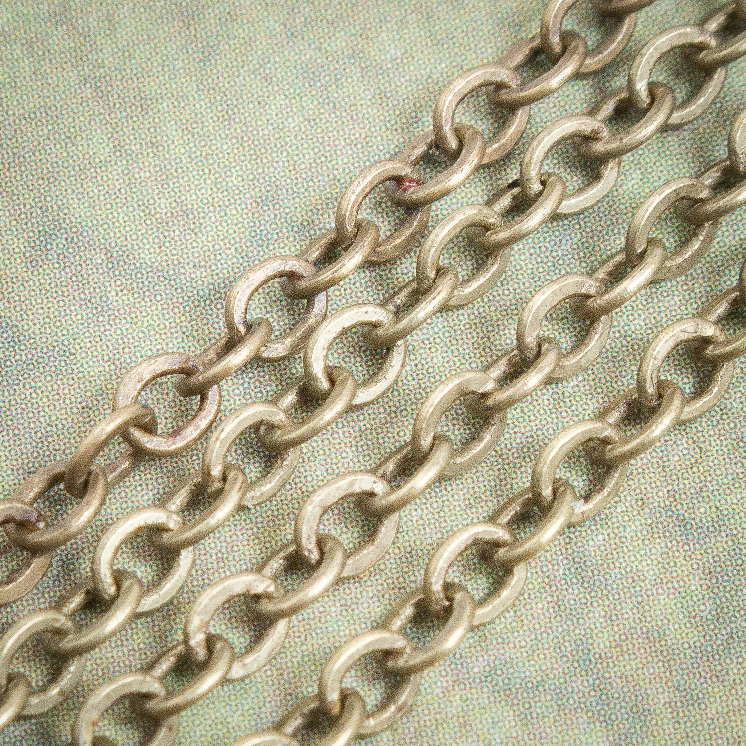 32ft Antique Brass Chain Flat Oval Cable Chain Links 3mm x | Etsy