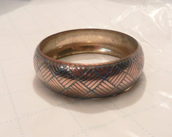 Wide bangle bracelet | Etsy