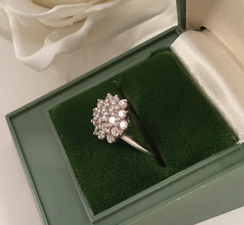 Vintage Jewellery Classic Victorian Sterling Silver Ring With - Etsy