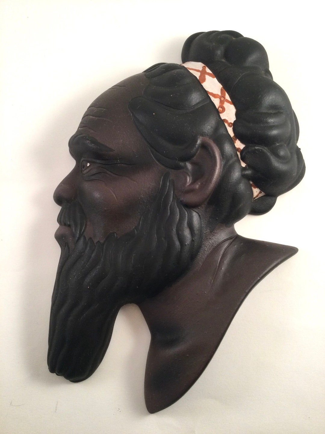 Vintage Chalkware Australian Aborigine Head Signed by Artist David ...