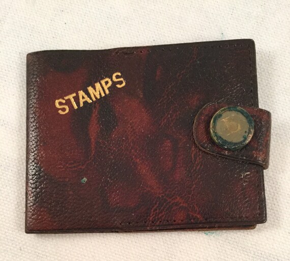 Antique Vintage leather book booklet case wallet for … - Gem