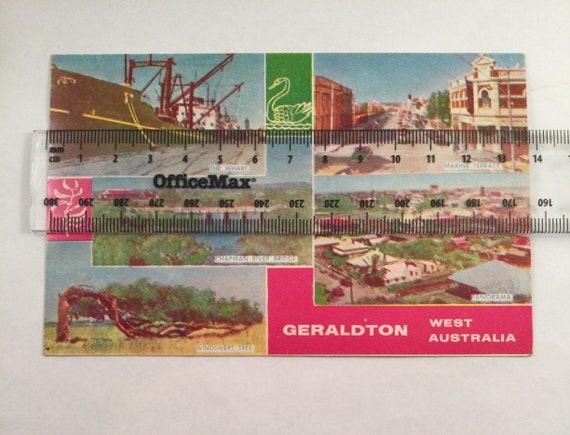 Antique Vintage Old Photo Postcard Colour Post Card Geraldton - Etsy