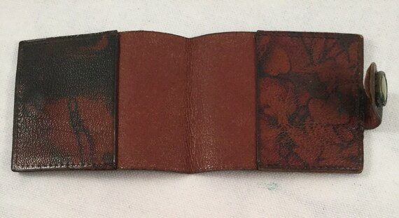 Antique Vintage leather book booklet case wallet for … - Gem