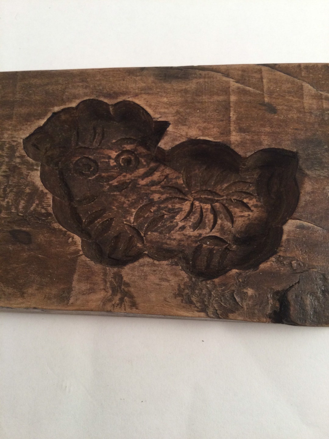 Antique Vintage Original Old Mooncake Mould Wood Wooden Rice Pudding ...