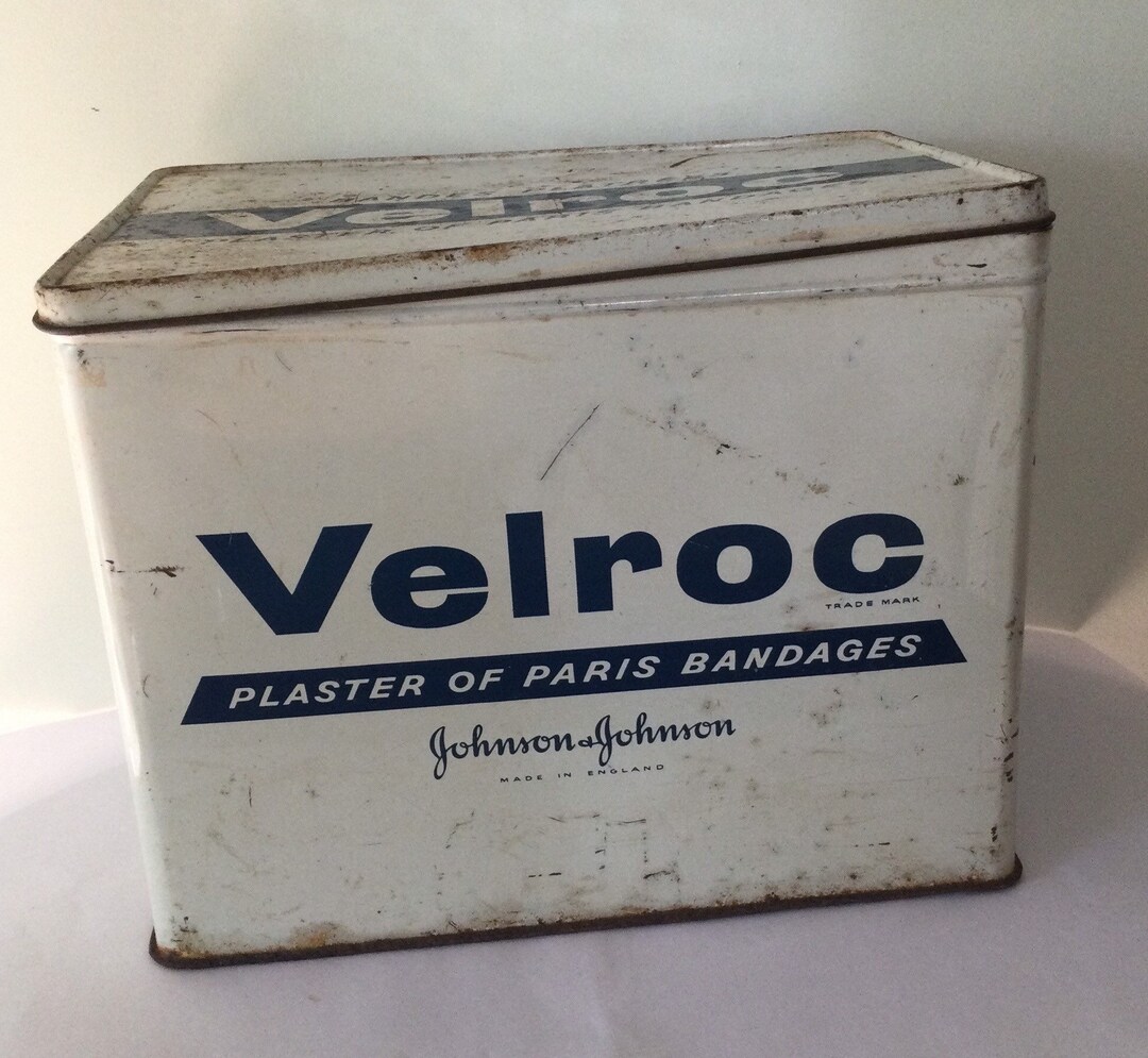 Antique Vintage Old Tin Johnson & Johnson Plaster of Paris Bandages ...