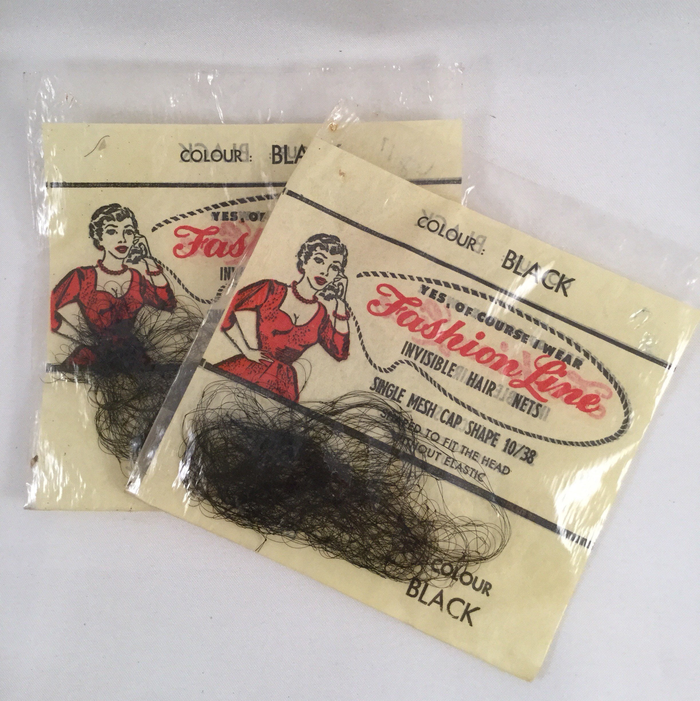 Retro Vintage 1950s Ladies Black Hair Nets in Original - Etsy