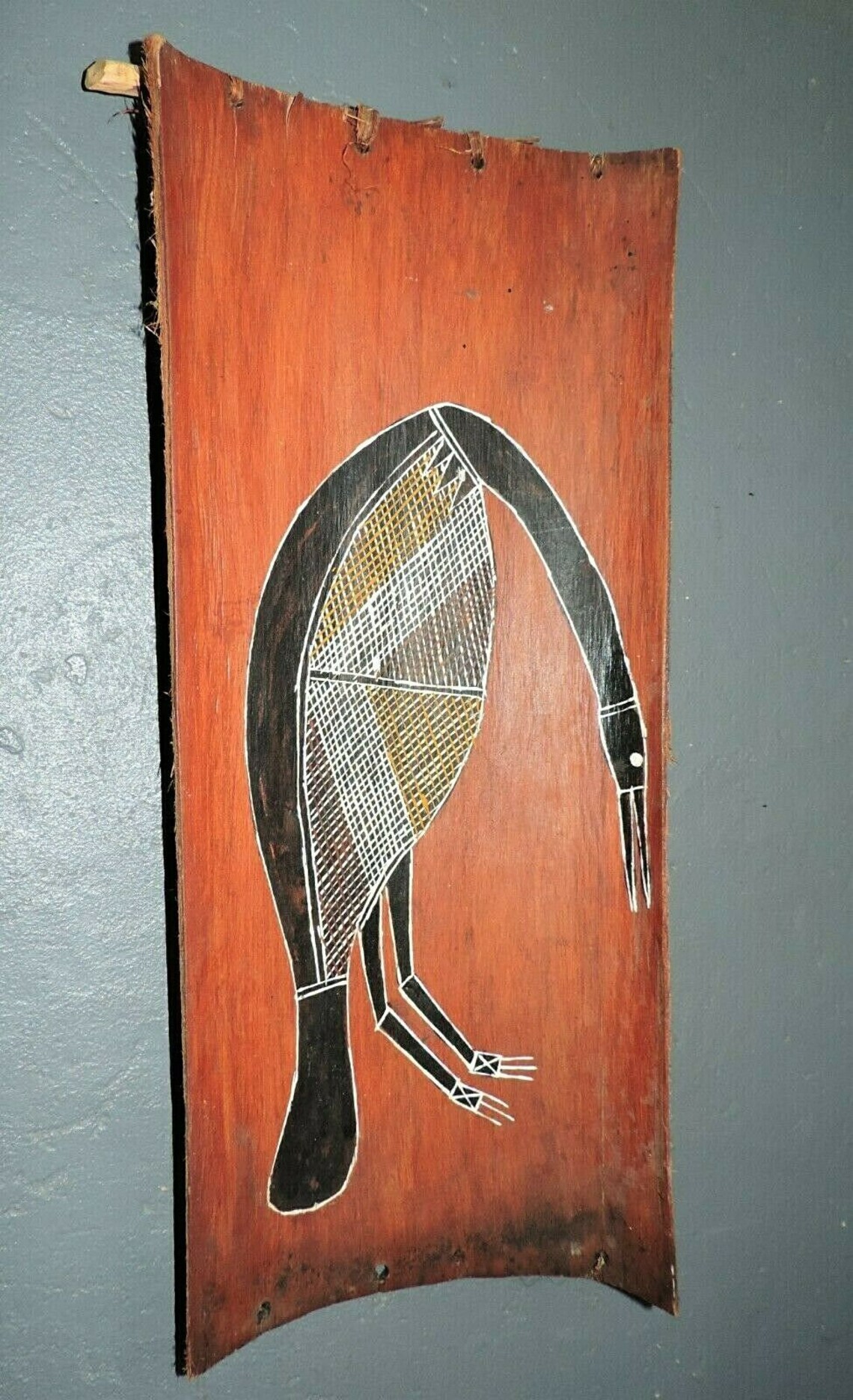 Australian Aboriginal Artist Bark Painting Indigenous Original Art ...