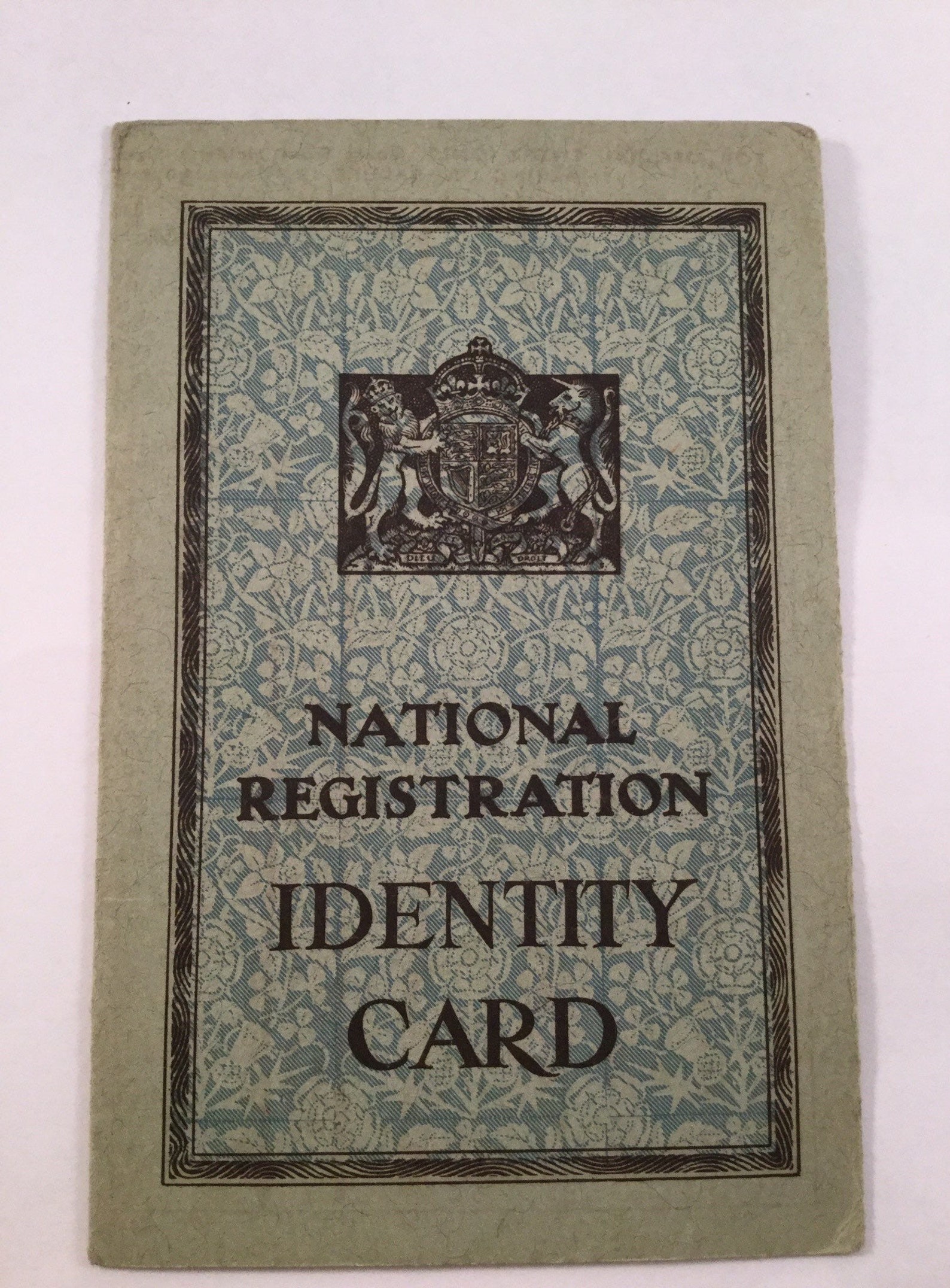 Vintage Original UK National Registration Identity Card 1952 Used ...