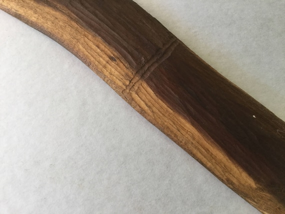 Aboriginal Old Stone Adzed Mulga Wood Wooden Boomerang From | Etsy