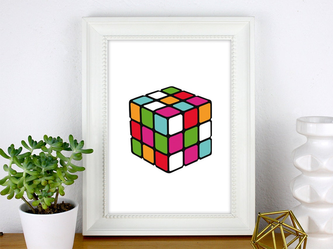 Fine-art Print Poster RUBIK'S CUBE - Etsy