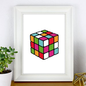 Fine-art Print Poster RUBIK'S CUBE - Etsy
