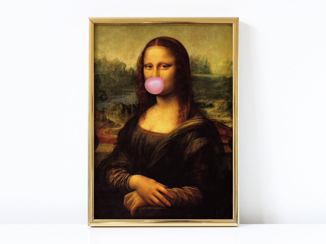 Fine-art Print chewing Mona - Etsy