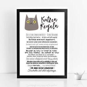 Print cat Rules Wall Art Print Poster Fine Art - Etsy