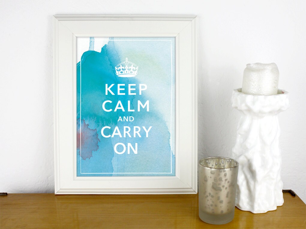 Fine-art Print keep Calm and Carry On Poster | Etsy