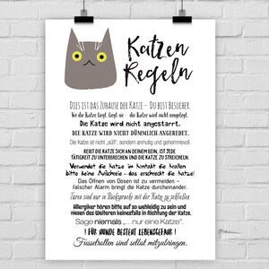 Print cat Rules Wall Art Print Poster Fine Art - Etsy