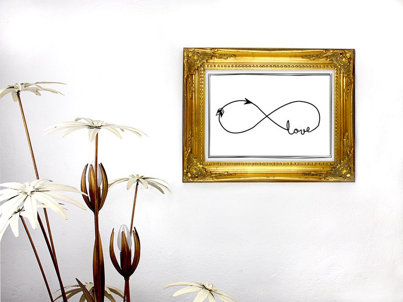 Fine-art print poster infinity love | Etsy