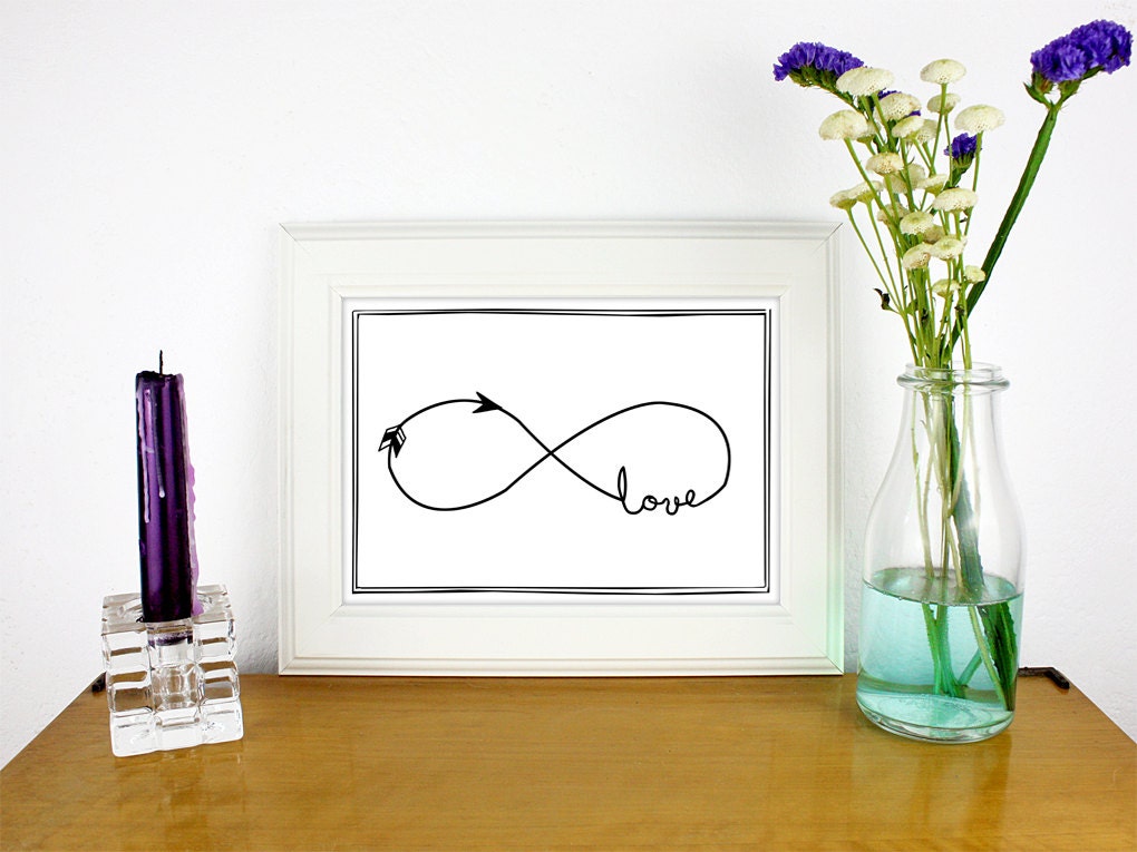 Fine-art print poster infinity love | Etsy