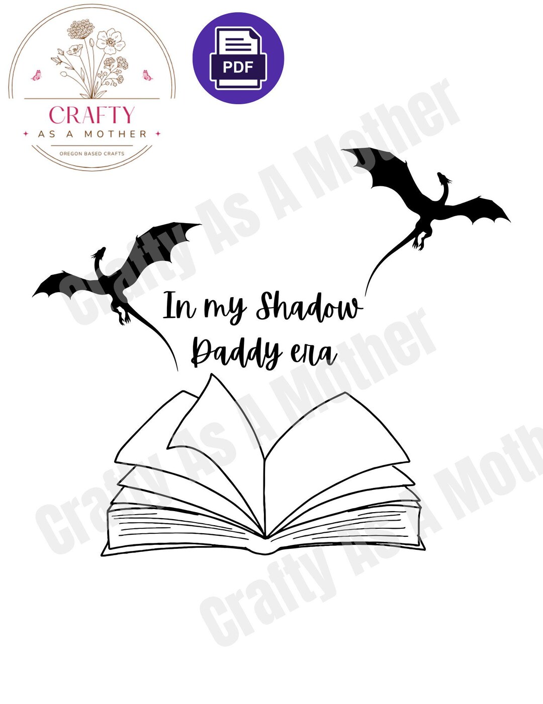 Shadow Daddy Hand Embroidery Pattern - Etsy