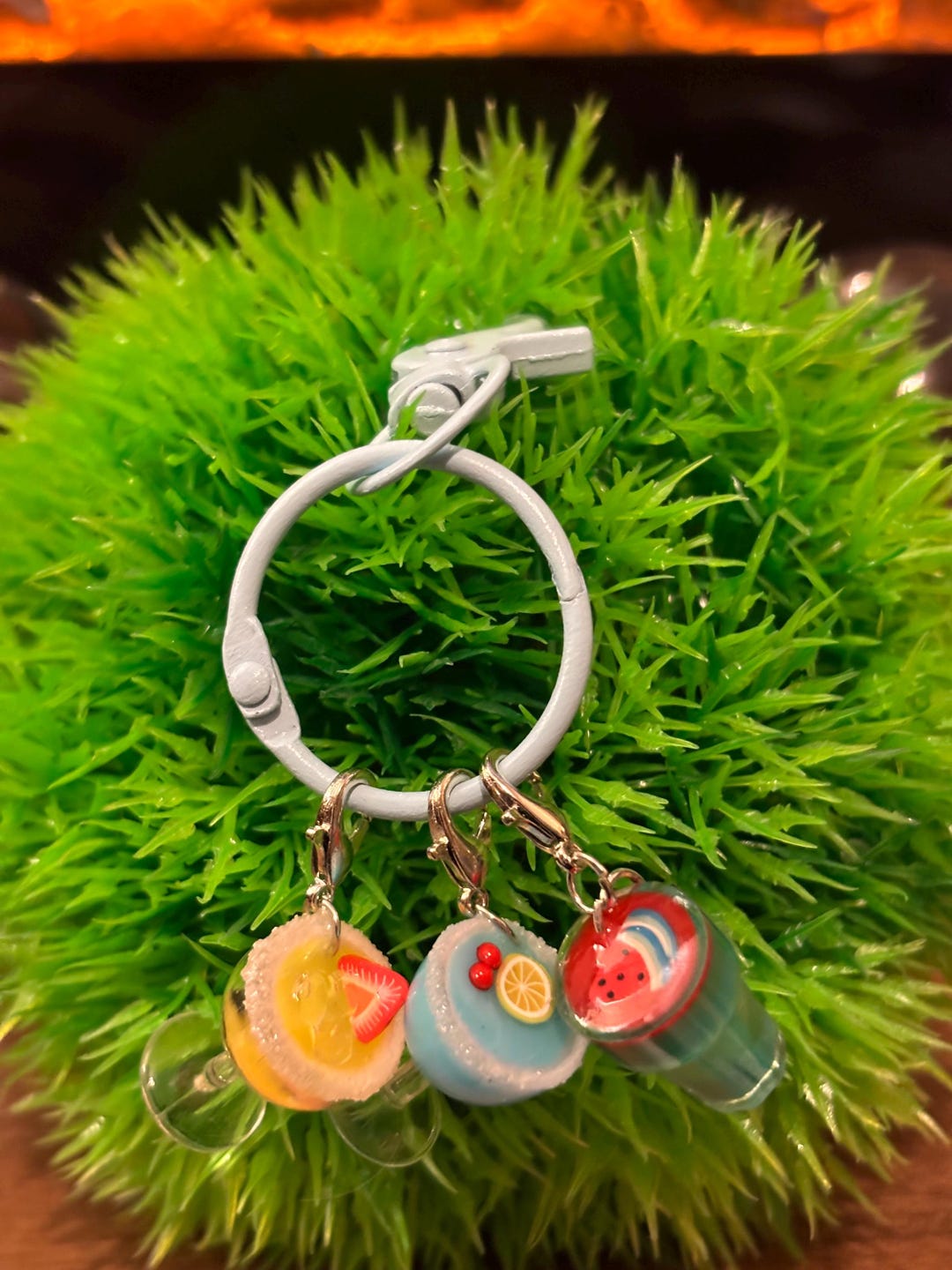 Mini Iced Drink Keyring | Kawaii Pastel Resin Charm 9 - Etsy