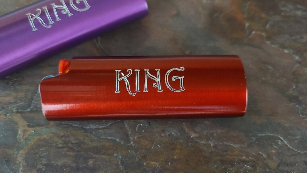KING Lighter Case W/new BIC Lighter *9 Colors to Choose From - Etsy