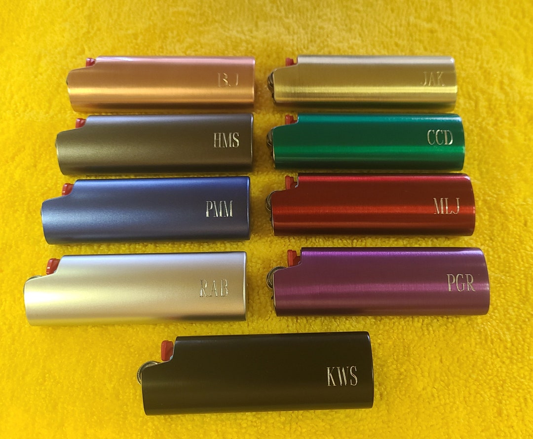 Monogrammed Lighter Case W/new BIC Lighter - Etsy