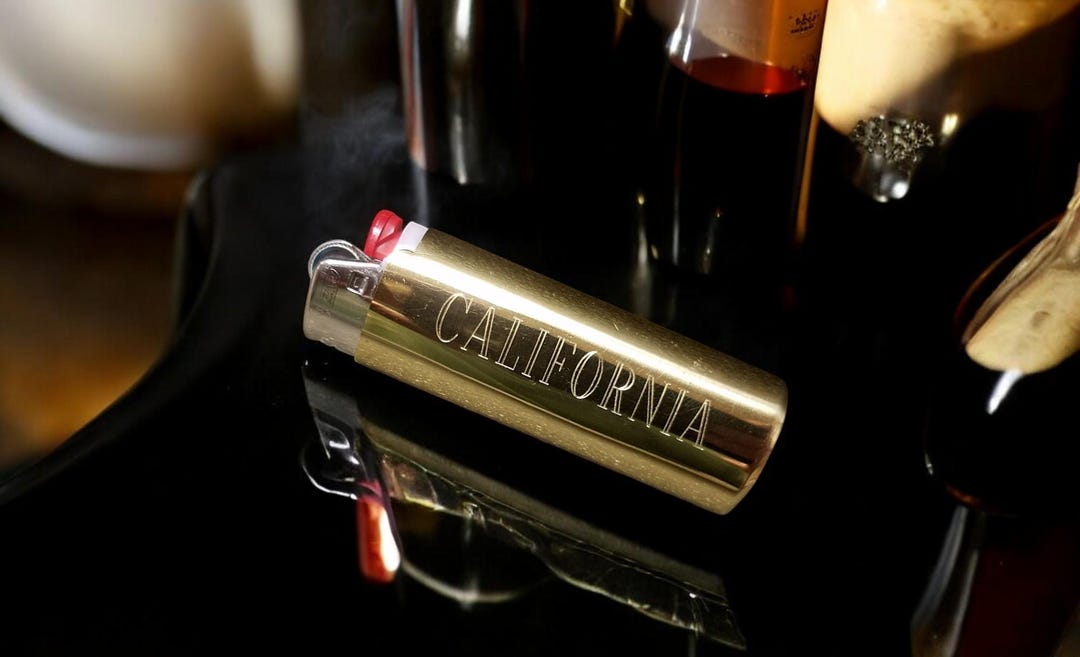 Personalized Vintage Brass Lighter Case W/new BIC Lighter - Etsy