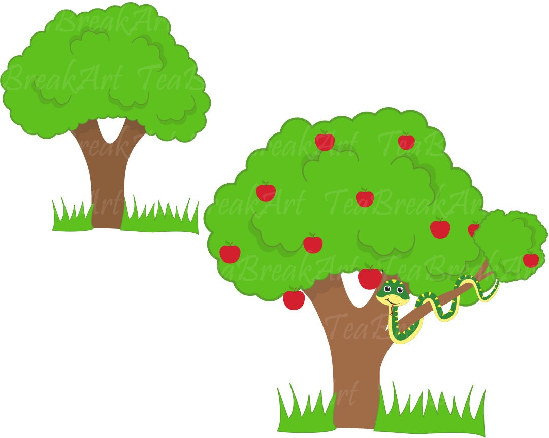 Adam and Eve Clip Art Digital Clipart Graphics Bible Theme - Etsy