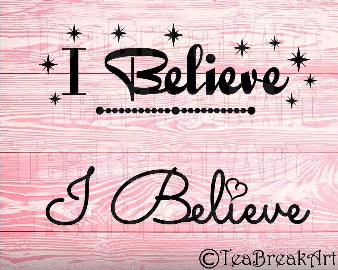 I Believe Digital Cutting File SVG DXF Jpg Png Christmas - Etsy