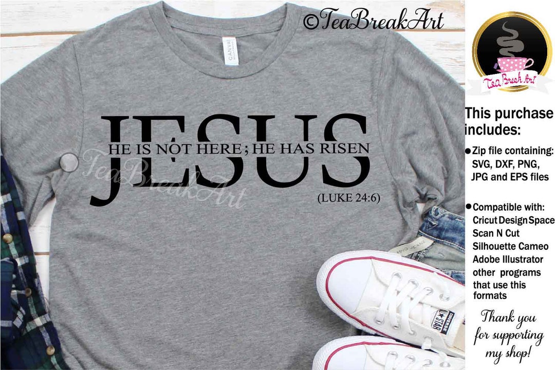 He is Not Here He Has Risen Religious Jesus Quote Cutting - Etsy