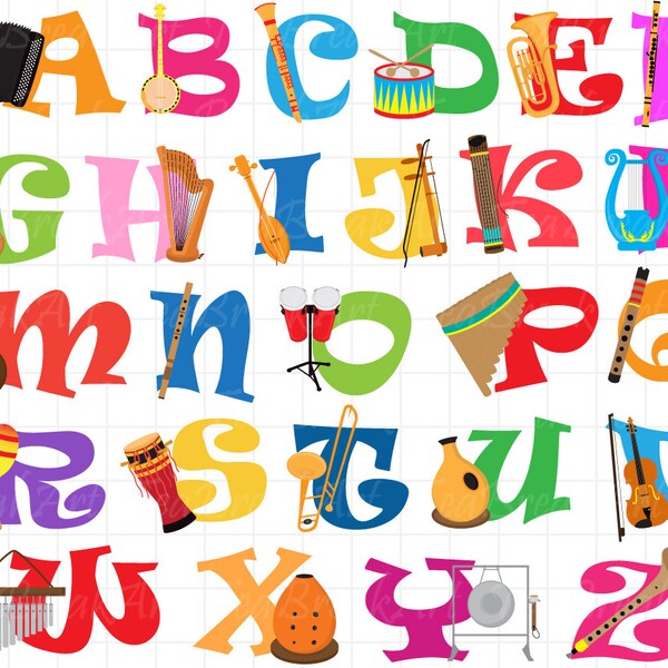 Musical Alphabet - Etsy