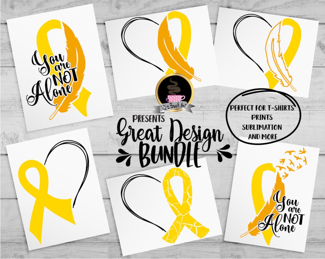 Childhood Cancer Awareness Ribbon Cutting Files SVG PNG Jpg - Etsy