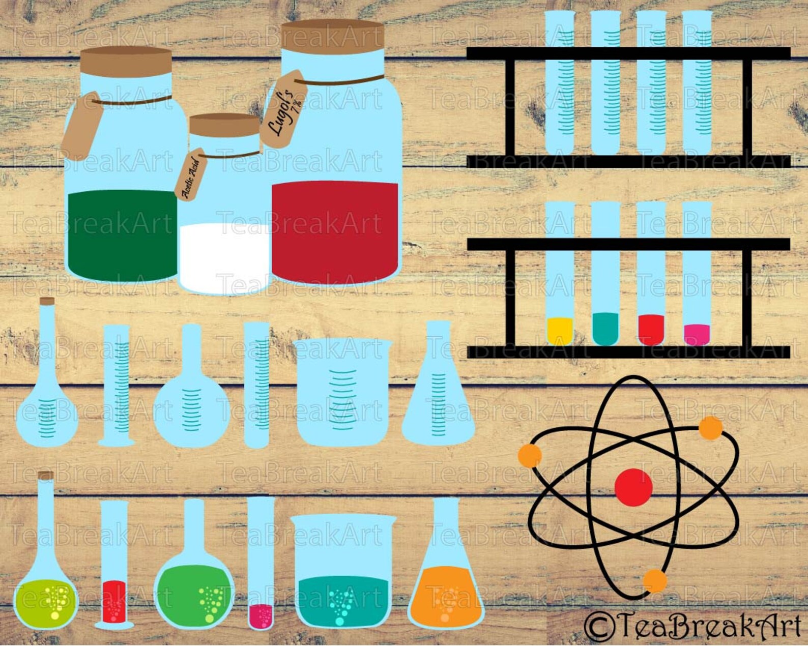 Chemistry Digital Cutting Files SVG PNG Dxf Eps Clipart Iron - Etsy