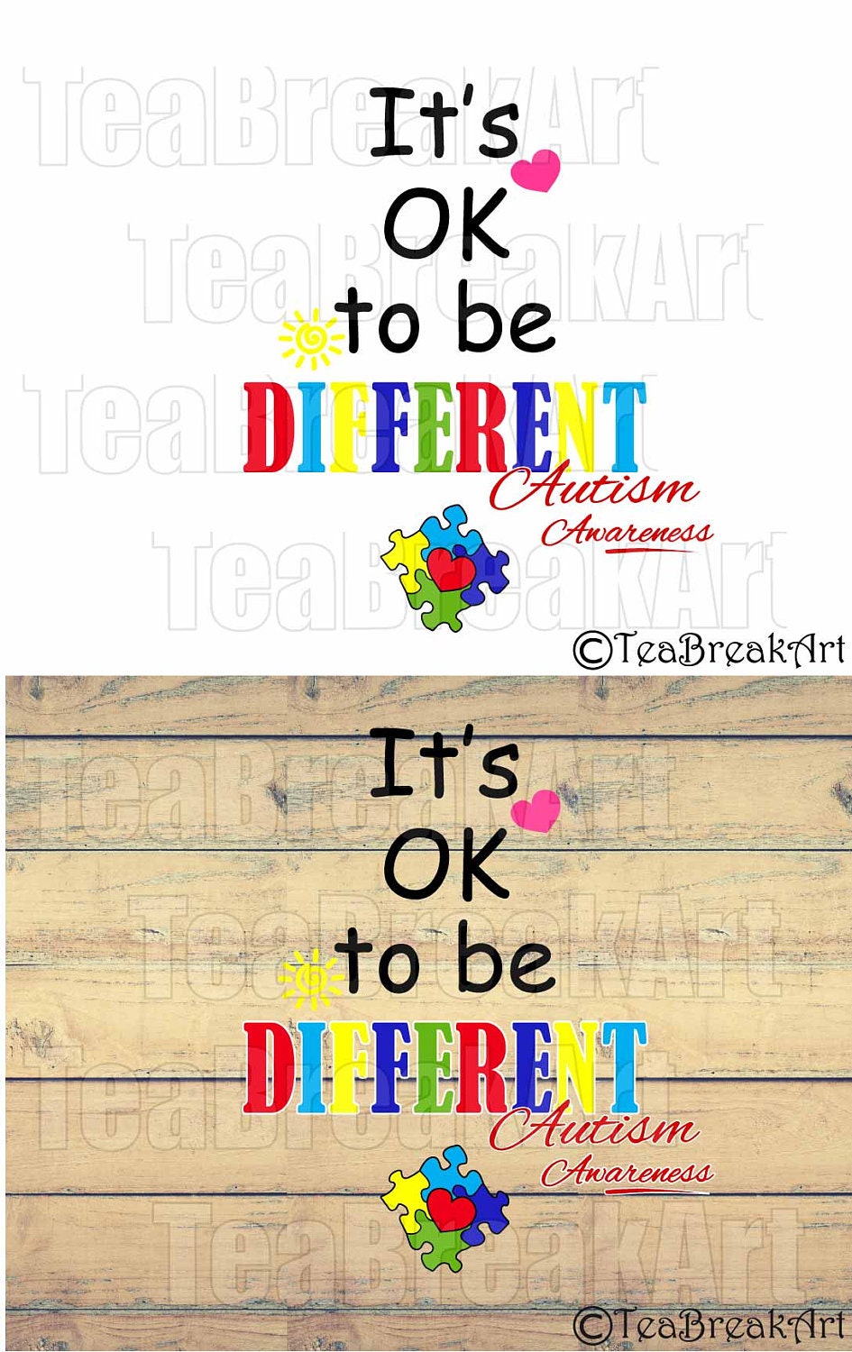 It's ok to be different Autism Awareness Cutting Files SVG | Etsy