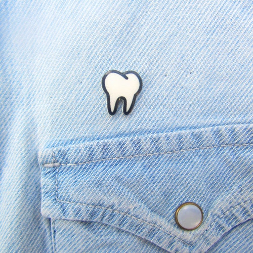 Tooth Lapel Pin Teeth Pin Tooth Accessories Dental Gift | Etsy